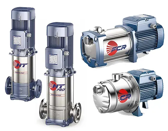 Horizontal and Vertical pumps - Pedrollo Distribution